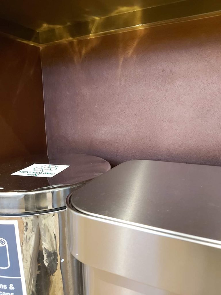 Copper Metallic Feature Wall